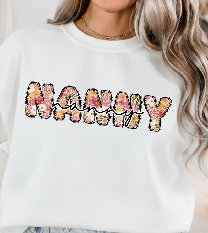 Floral Nana Mimi Gigi Nanny Png Bundle, Floral Mothers Day Png, Family ...