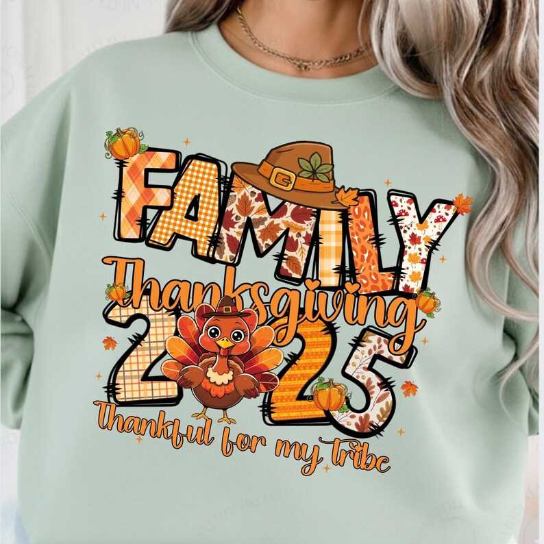 Family Thanksgiving PNG Bundle, Family Friendsgiving 2025 Png, Matching ...