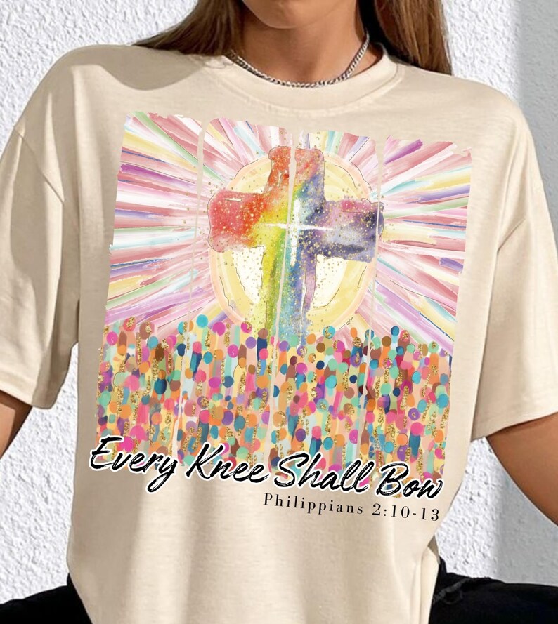 Every Knee Shall Bow Png, Christian Easter Design (sublimation Design ...
