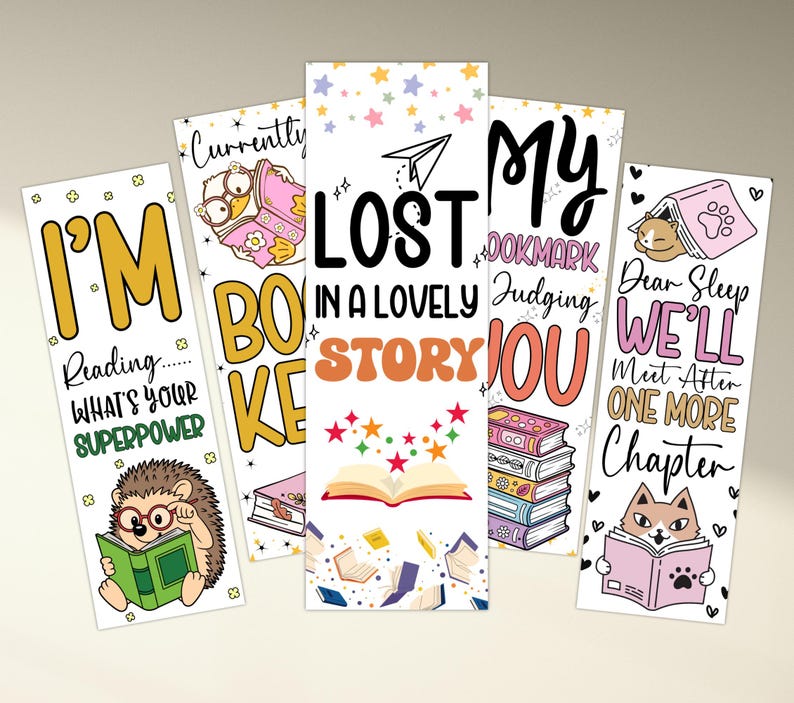 Bookmark PNG Bundle, Funny Bookmark Svg, Bookmark Quotes Png, Reading ...