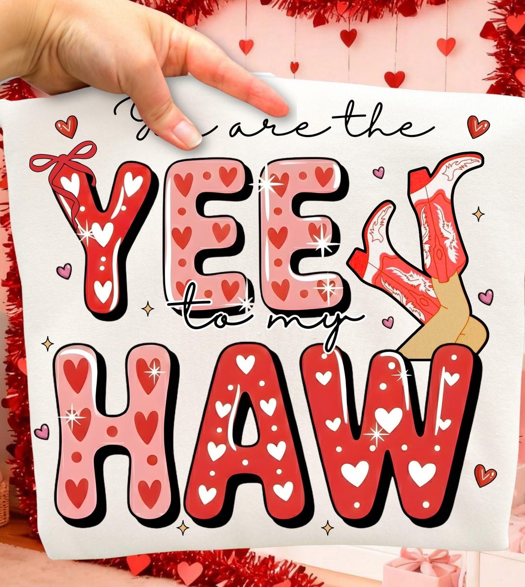 You're the Yee to My Haw Png, Western Valentines Sublimation Design ...