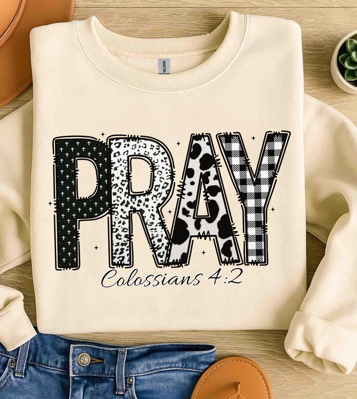 Leopard Bible Verse PNG Bundle, Grace Joy Pray Believe Design ...