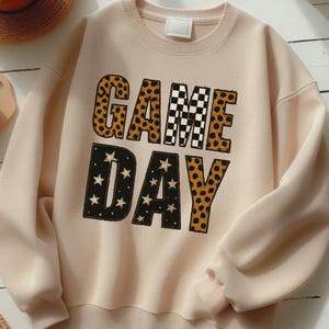 Leopard Checkered Game Day Png: Game Day Checker Png, Game Day Shirt ...