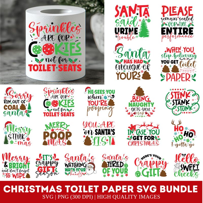 Toilet Paper Printables - Etsy