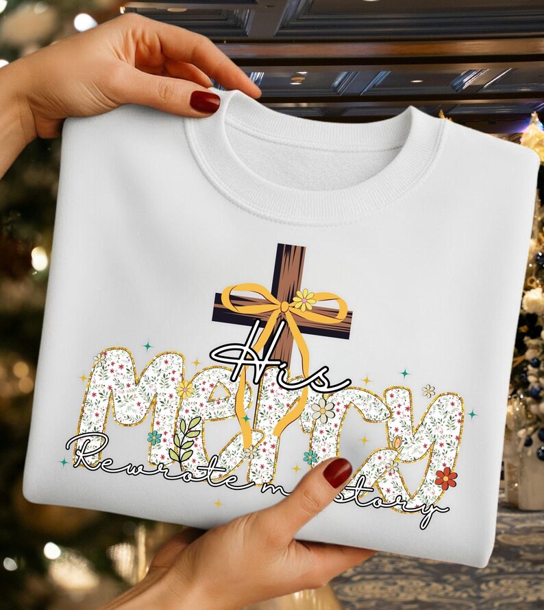 Jesus His Mercy Rewrote My Story Png, Coquette Faith Png, Religious ...