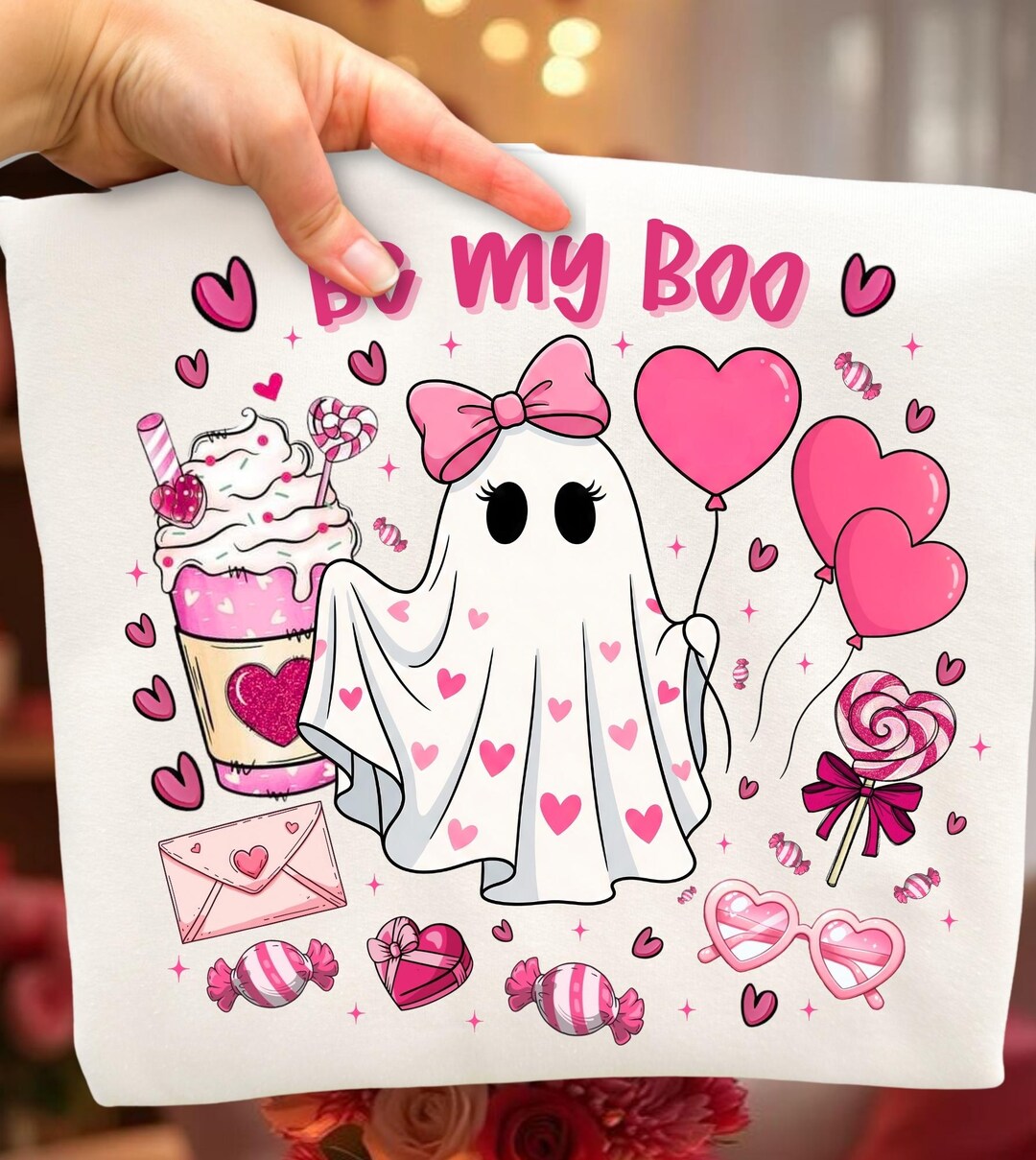 Be My Boo PNG, Valentine’s Day Ghost Shirt Png, Trendy Valentines Day ...