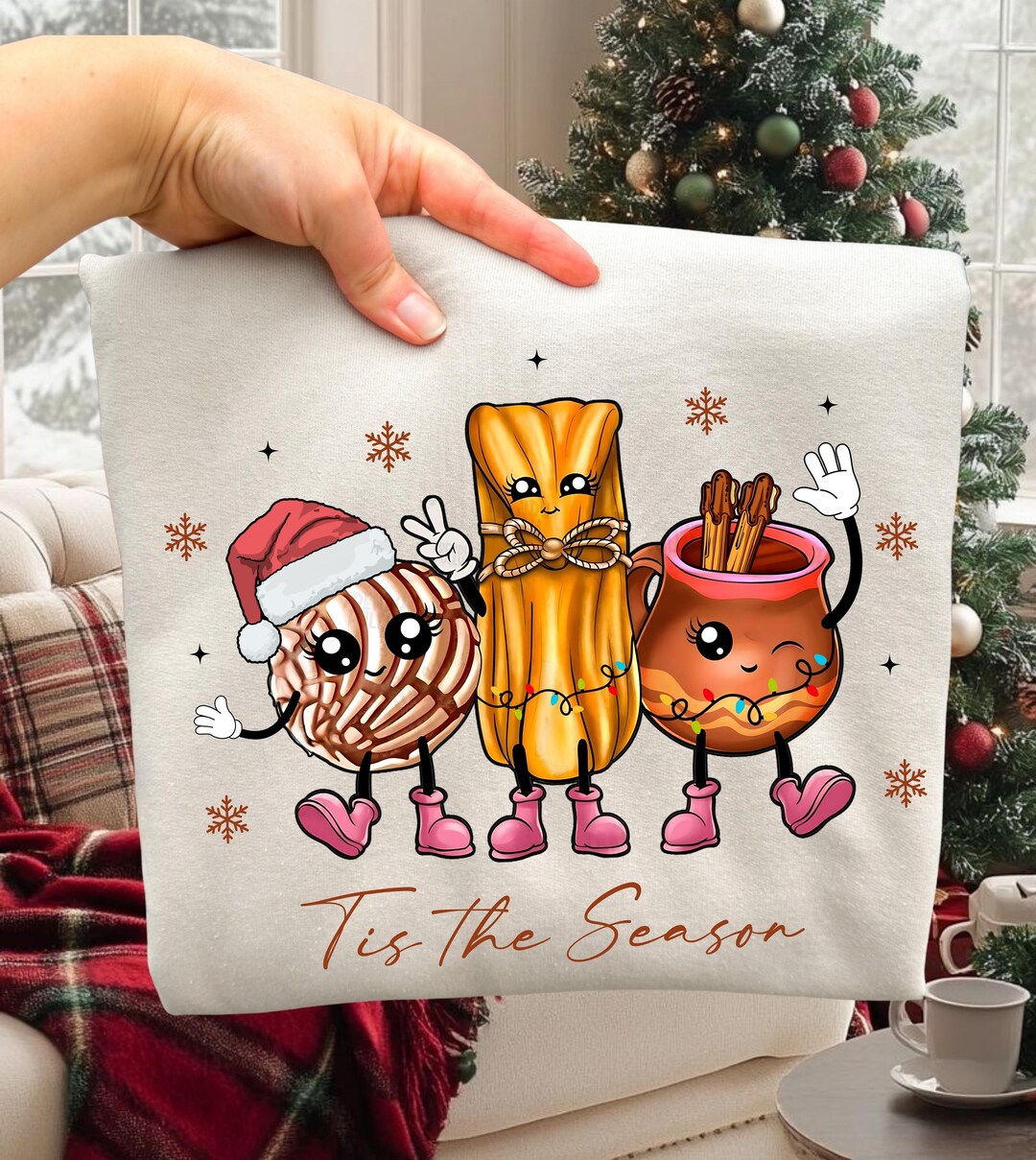 Retro Christmas Mexican PNG: Conchas Christmas Png, Conchas Png, Feliz ...