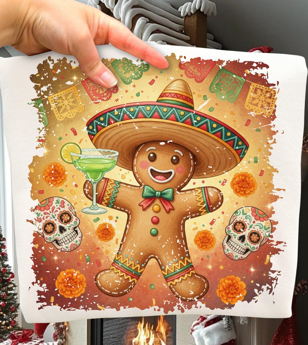 Preppy Mexican Gingerbread Man PNG, Mexico Spanish Latino Festive ...