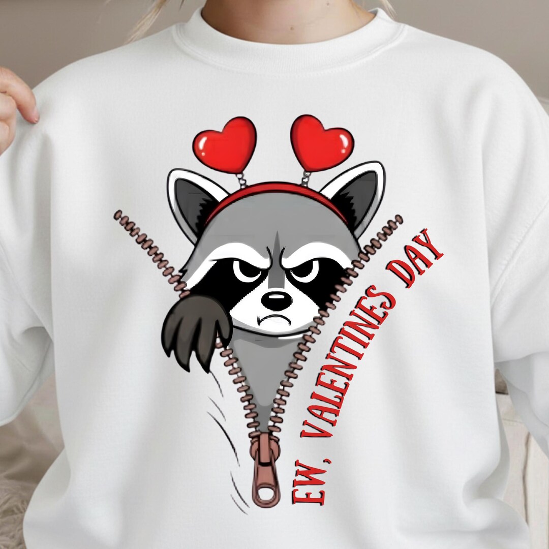 Valentine Snarky Raccoon Png, Sarcastic Raccoon Png, Trendy Anti ...