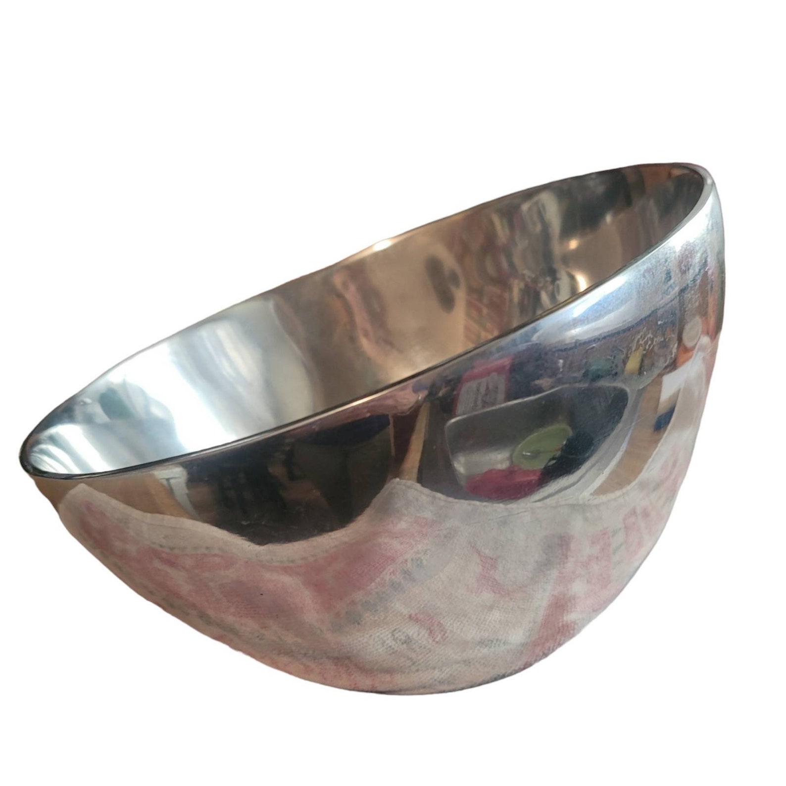 Nambe Large Metal Alloy Tilted Luna Bowl 648 - Etsy