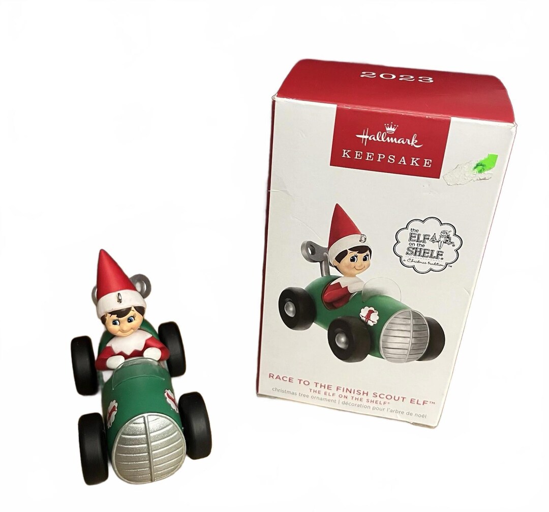 Hallmark Elf on the Shelf Race to the Finish Scout Elf Keepsake ...