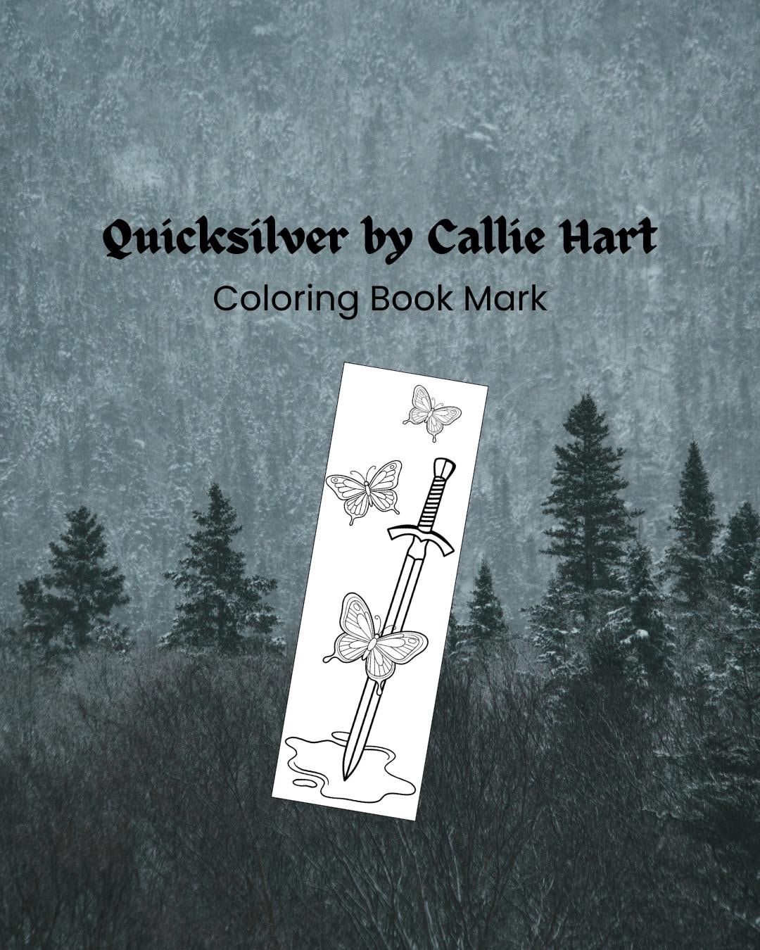 Quicksilver Coloring Bookmark - Digital Download - Etsy