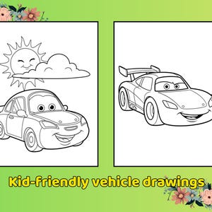 My First Vehicles Coloring Book for Kids | 51 Easy Coloring Pages ...