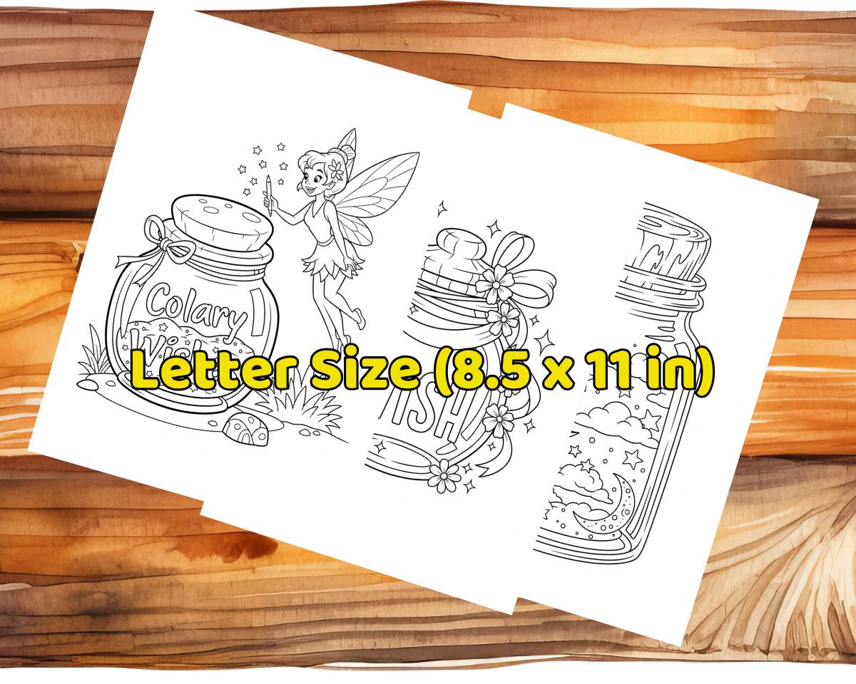 Wish Jar Coloring Book – 50 Magical Printable Pages (PDF) - Etsy