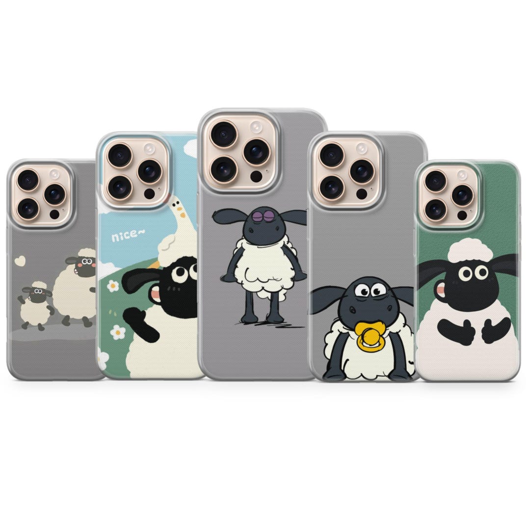 Cute Sheep Phone Case Funny Lamb Cartoon Cover for iPhone 17 Pro Max ...