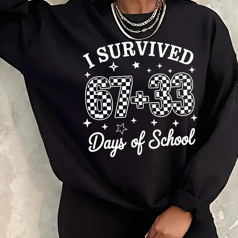 I Survived 67+33 Days of School Svg Bundle, 100 Days of School Svg, 67 ...