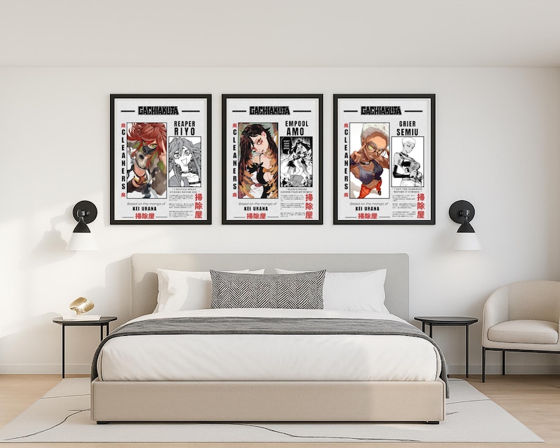 Gachiakuta Set of 8 | Japanese Anime Wall Art | Digital Print Download ...