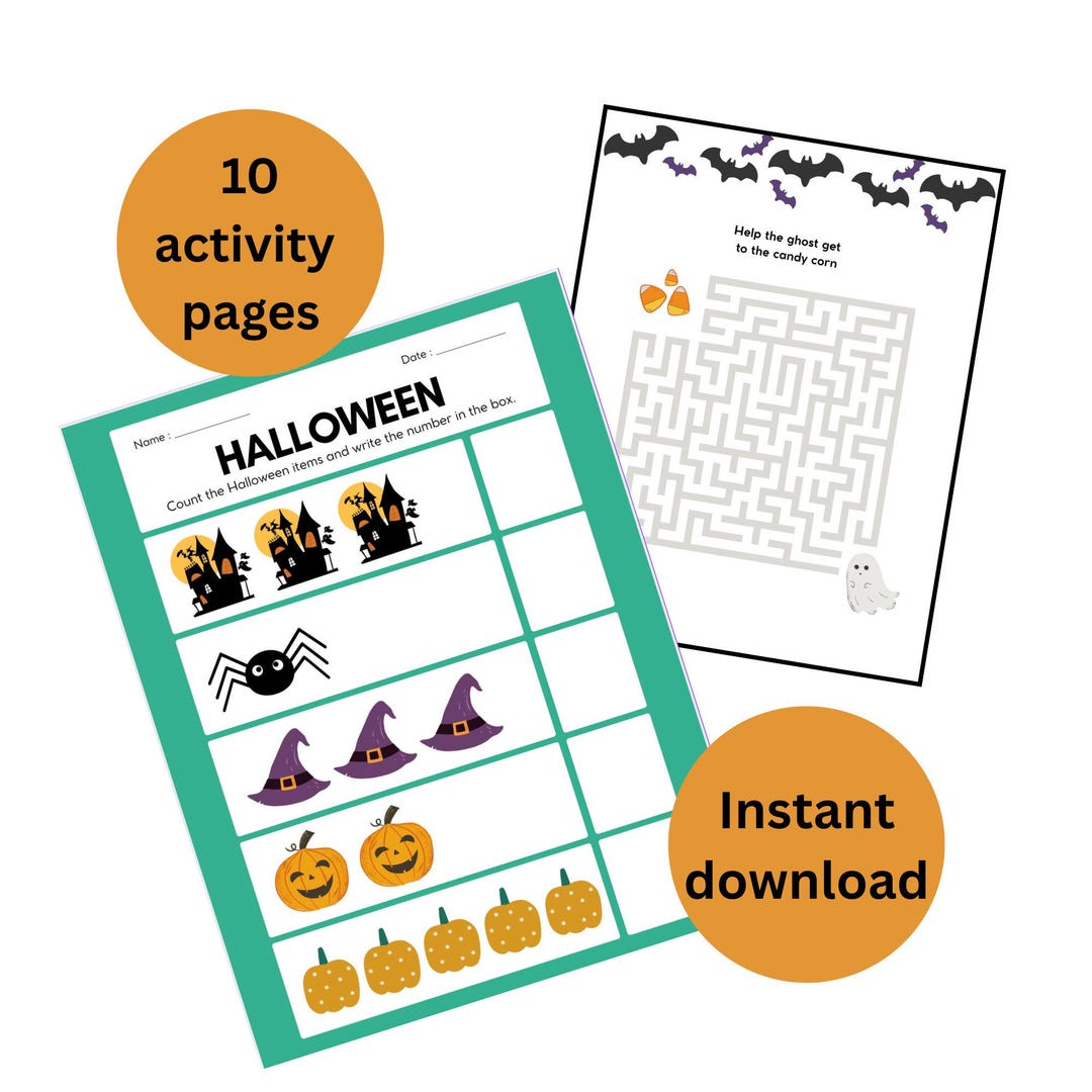 Spooktacular Halloween Activity Pages for Kids | Fun & Easy Printable ...