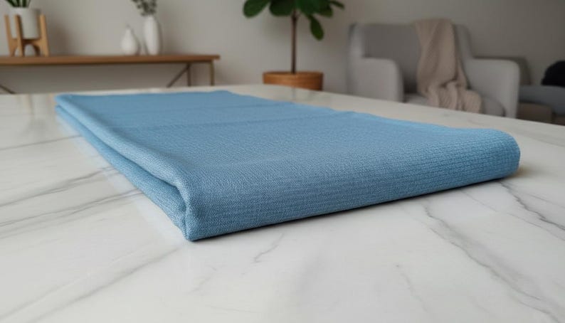 Slate Blue Table Runner | Heat Resistant Blackout Fabric - Etsy