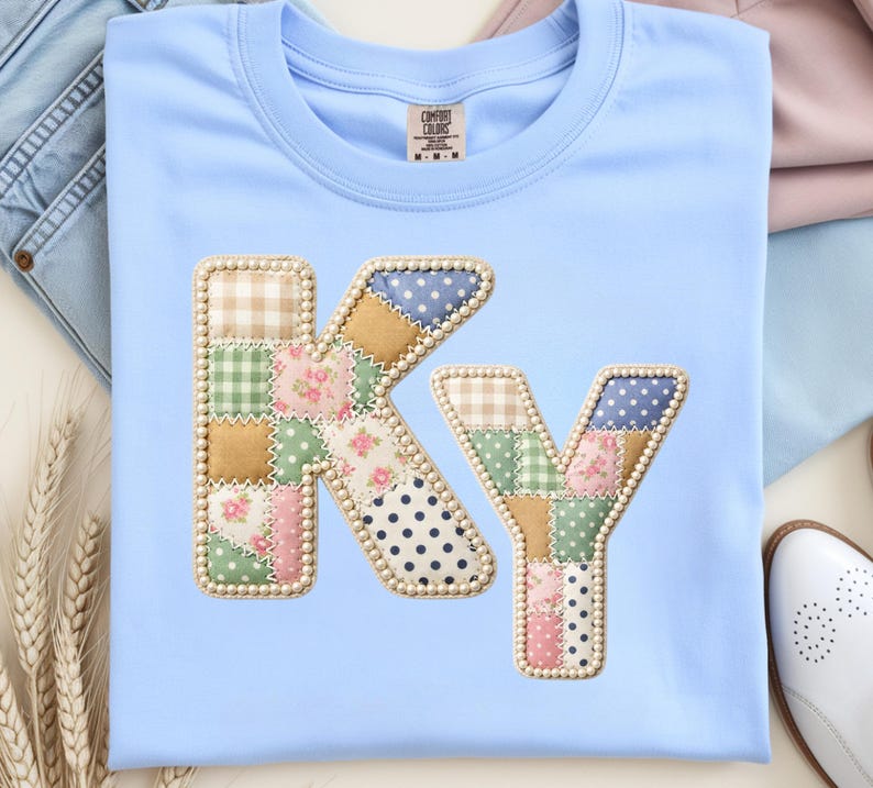 Patchwork Alphabet PNG, Coquette Letters A-Z Bundle, Faux Quilted ...