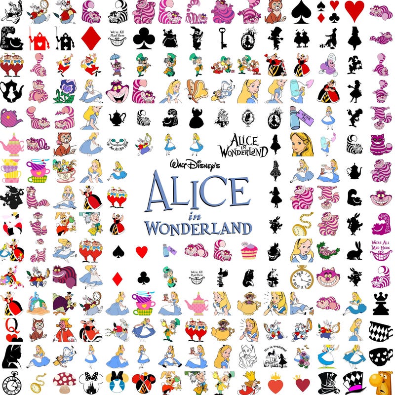 Wonder Land Alice Digital - Etsy