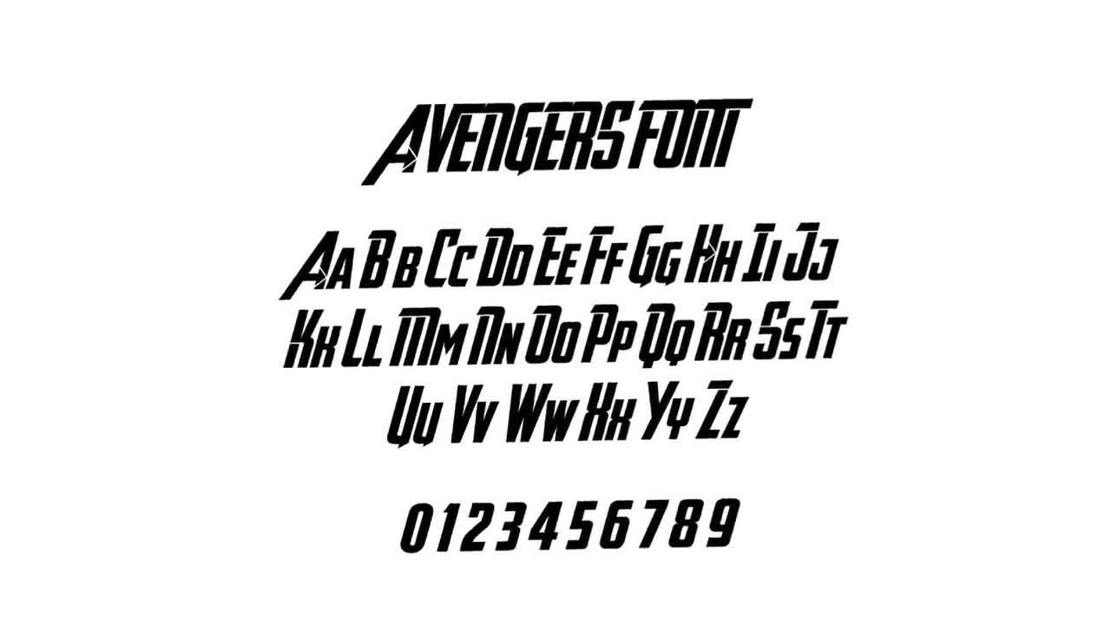 Avengers Font SVG Bundle, Superhero Alphabet Letters PNG, Avengers ...