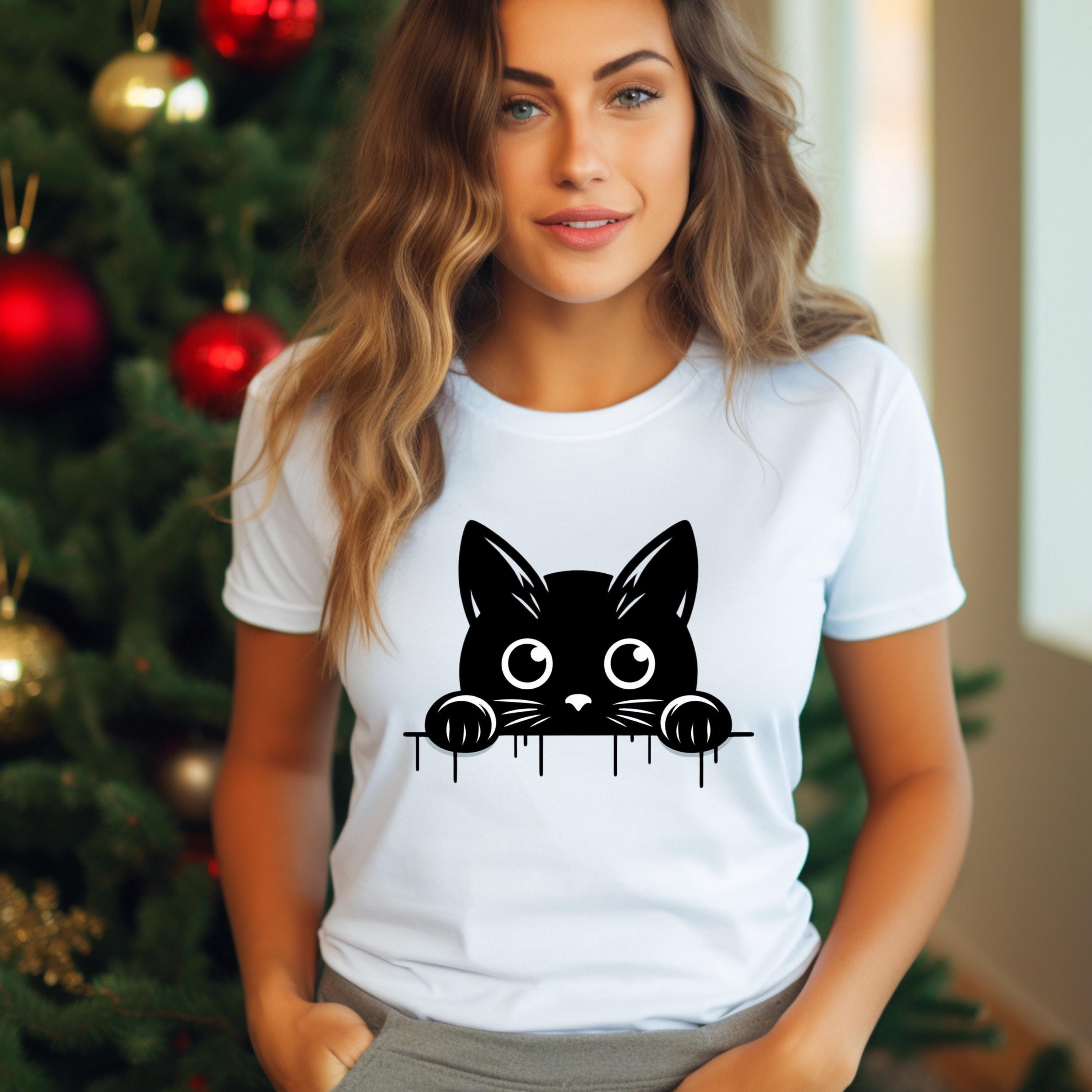 Peeking Cat SVG Bundle, Cute Kitty Svg Files for Cricut, Black Cat ...