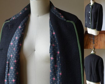 90s Vintage Geiger Womens Tyrolean Boiled Wool Jacket Made 90s Vintage Geiger Womens Tyrolean Boiled Wool Jacket Made