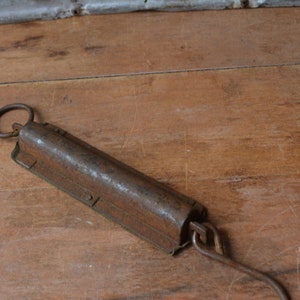 Vintage Hanging Spring Scale by Frary's Improved, Antique Metal Spring ...