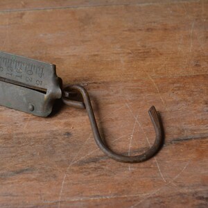 Vintage Hanging Spring Scale by Frary's Improved, Antique Metal Spring ...