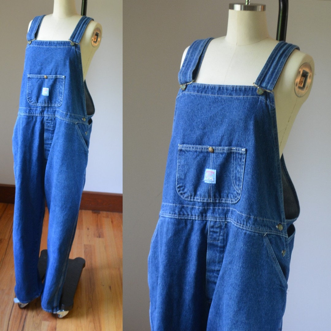 Vintage Pointer Overall's Size 42/33 Dark Wash Denim Well - Etsy