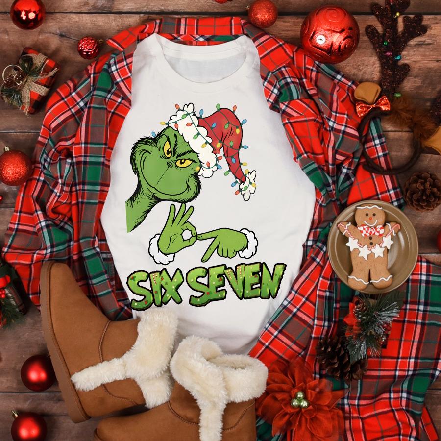 Christmas Funny Png Viral 6 7 Grinch Christmas PNG, Meme Bruh Joke ...