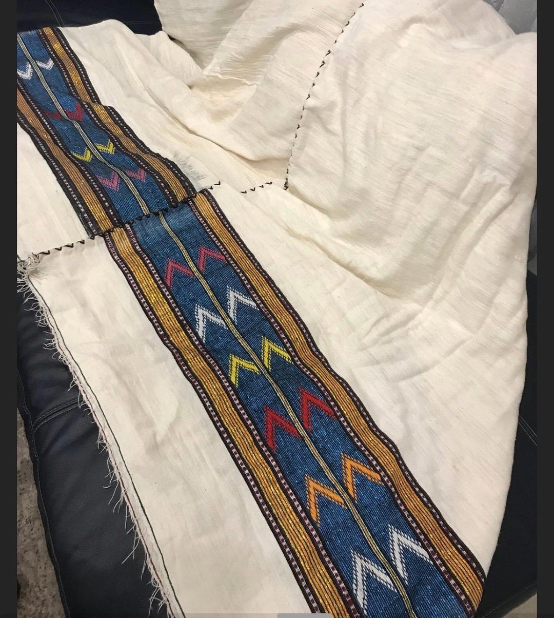Handwoven Ethiopian Cotton Gabi Blanket - Traditional Cultural Wrap - Etsy
