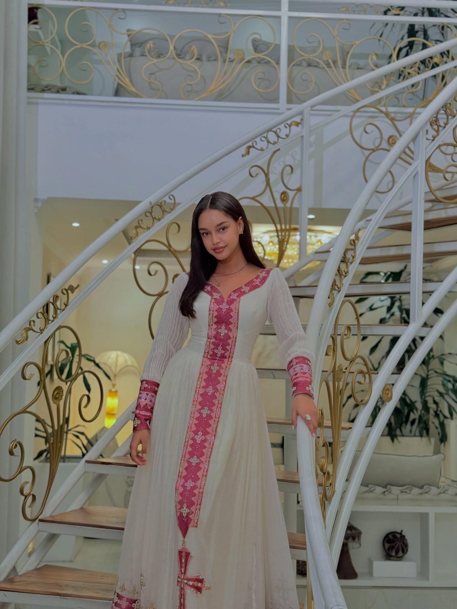 Ethiopian Habesha Kemis Handwoven Cotton Traditional Dress With Tibeb ...