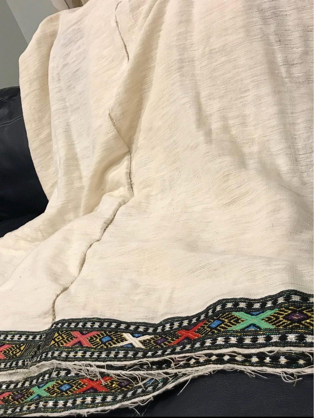 Handwoven Ethiopian Cotton Gabi Blanket - Traditional Cultural Wrap - Etsy