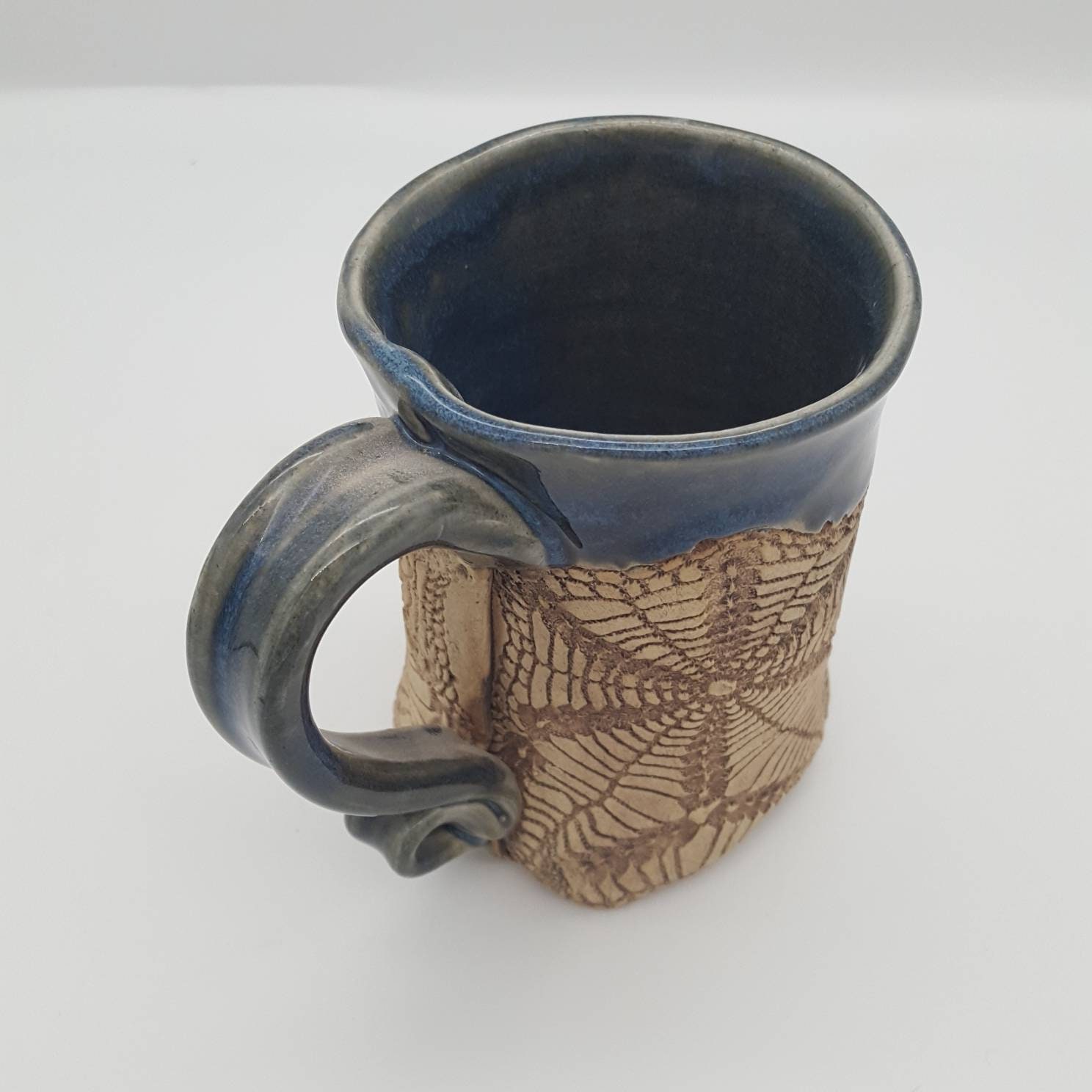 Handmade Ceramic Spiderweb Lace-impressed 16oz. Mug - Etsy