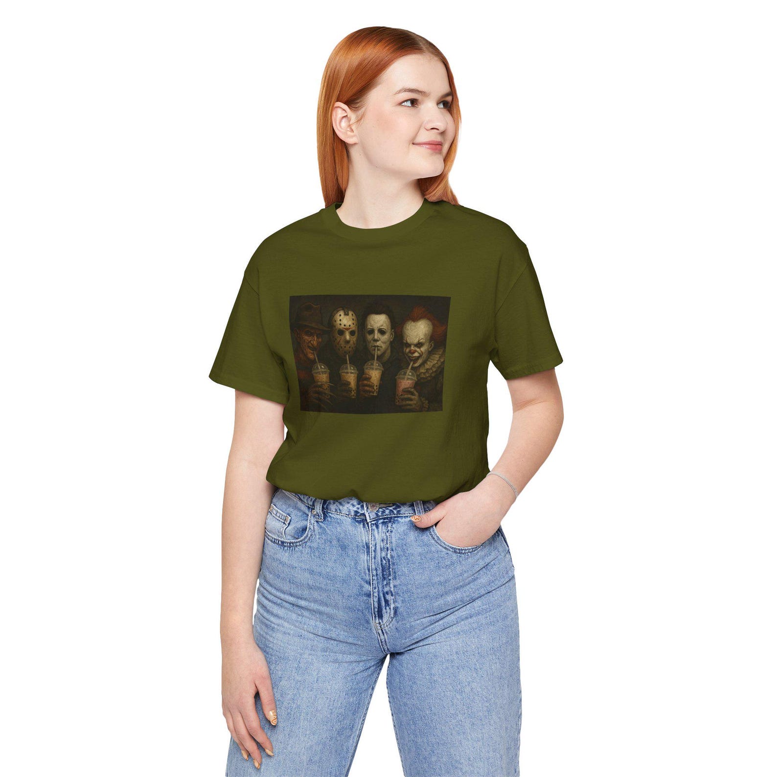 Spooky Vibes T-shirt: Horror Movie Icons, Halloween Tee - Etsy