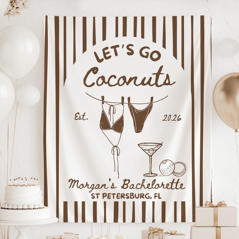 Coconut Bachelorette Theme - Etsy