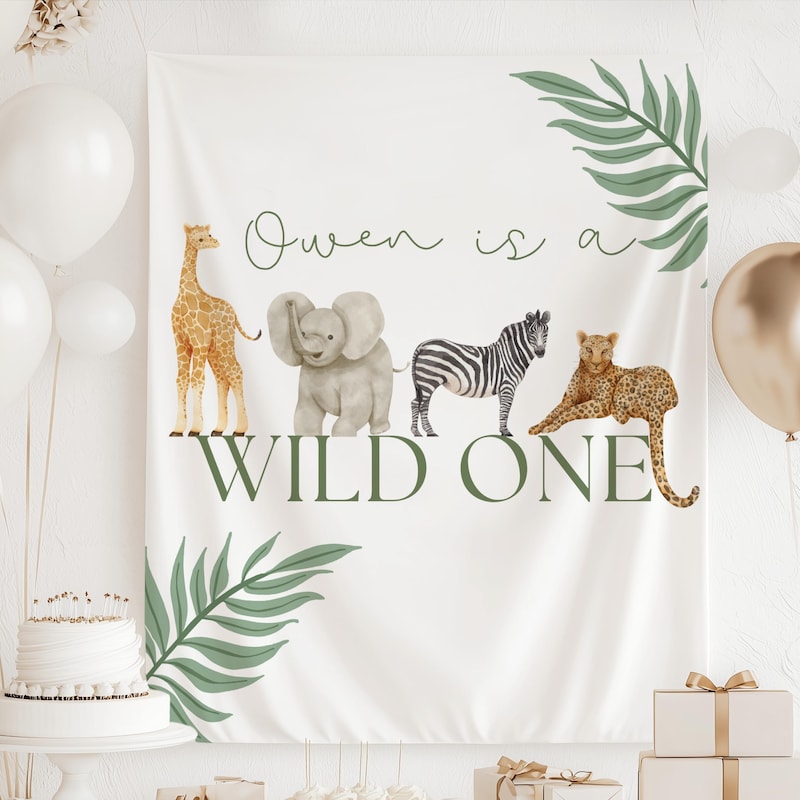 Wild One Backdrop - Etsy