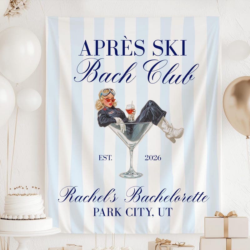 Vintage Apres Ski Banner - Etsy