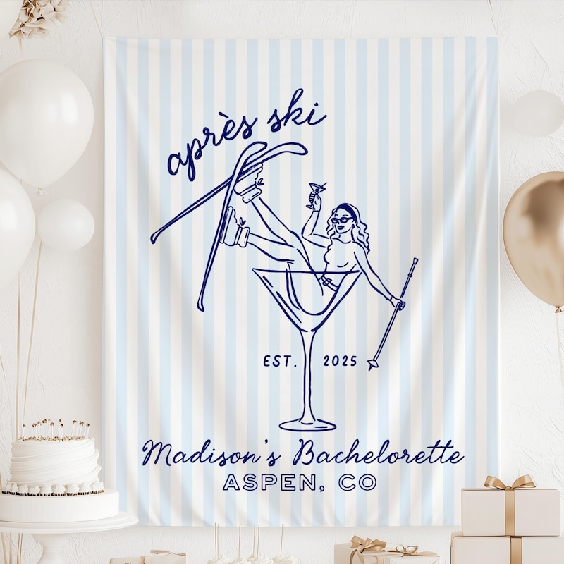 Ski Apres Banner - Etsy