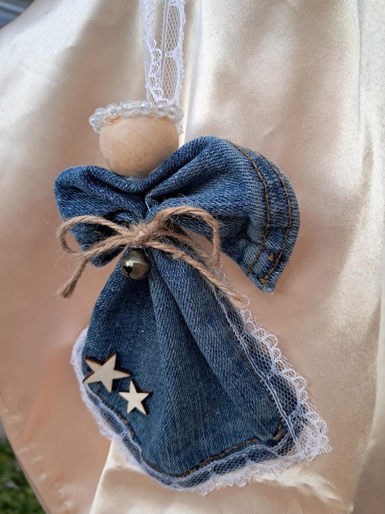 Denim Tree Ornament - Etsy