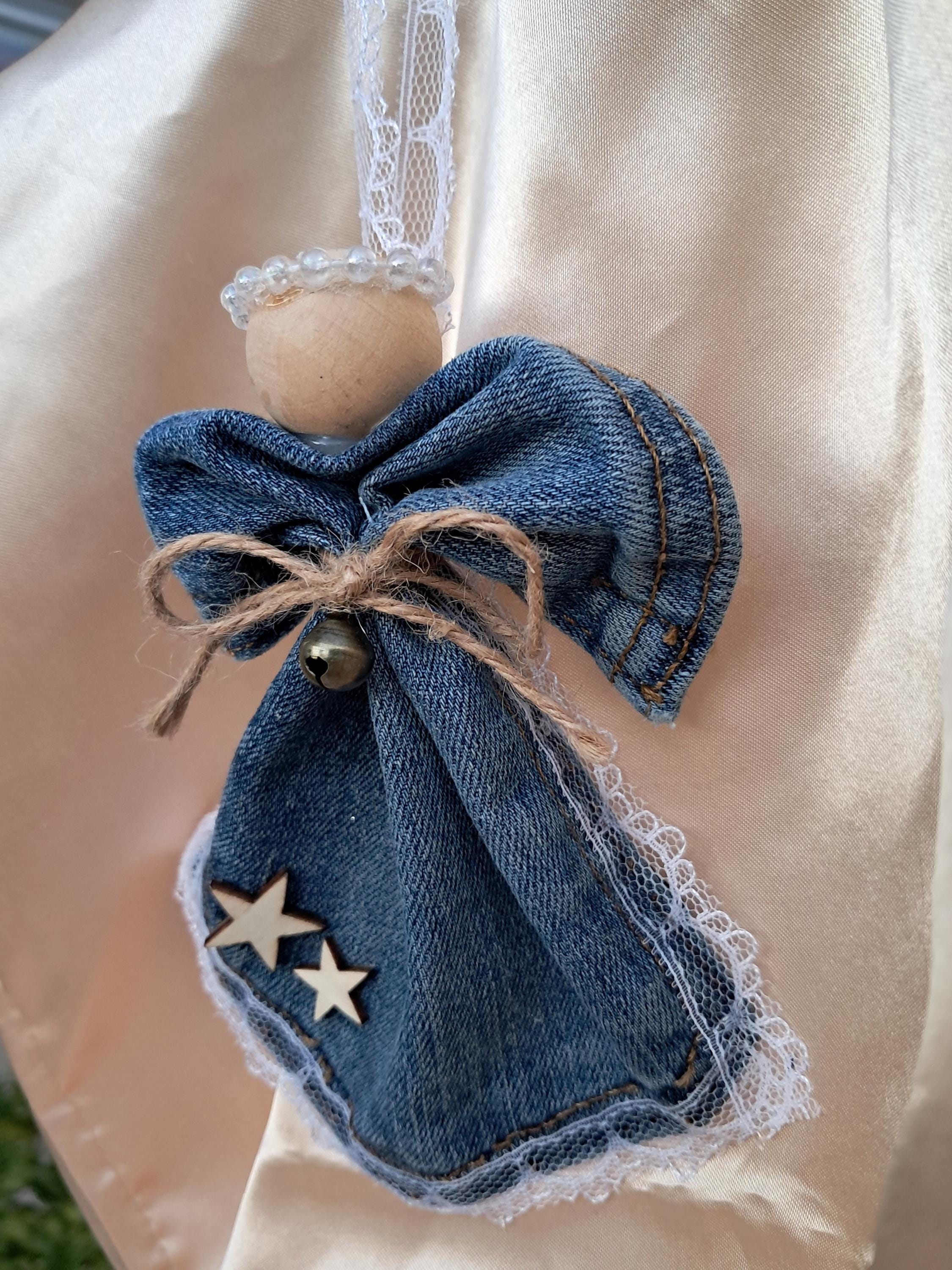 Denim Tree Ornament - Etsy