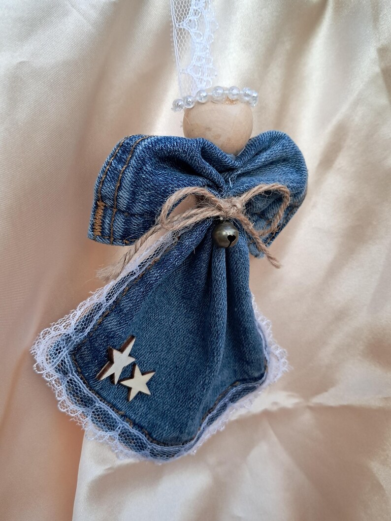 Denim Tree Ornament - Etsy