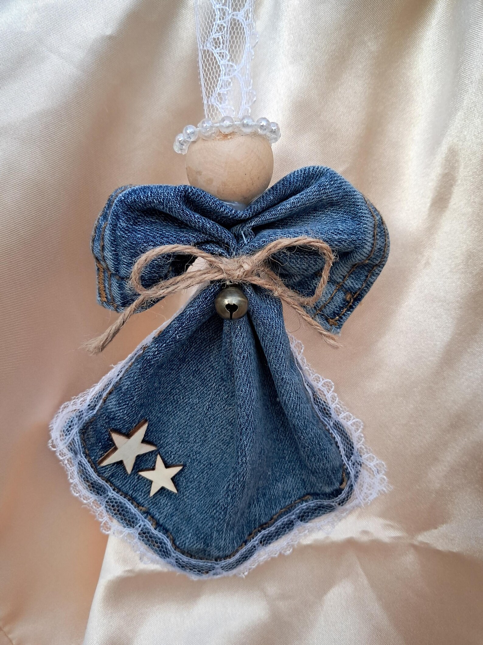 Denim Tree Ornament - Etsy
