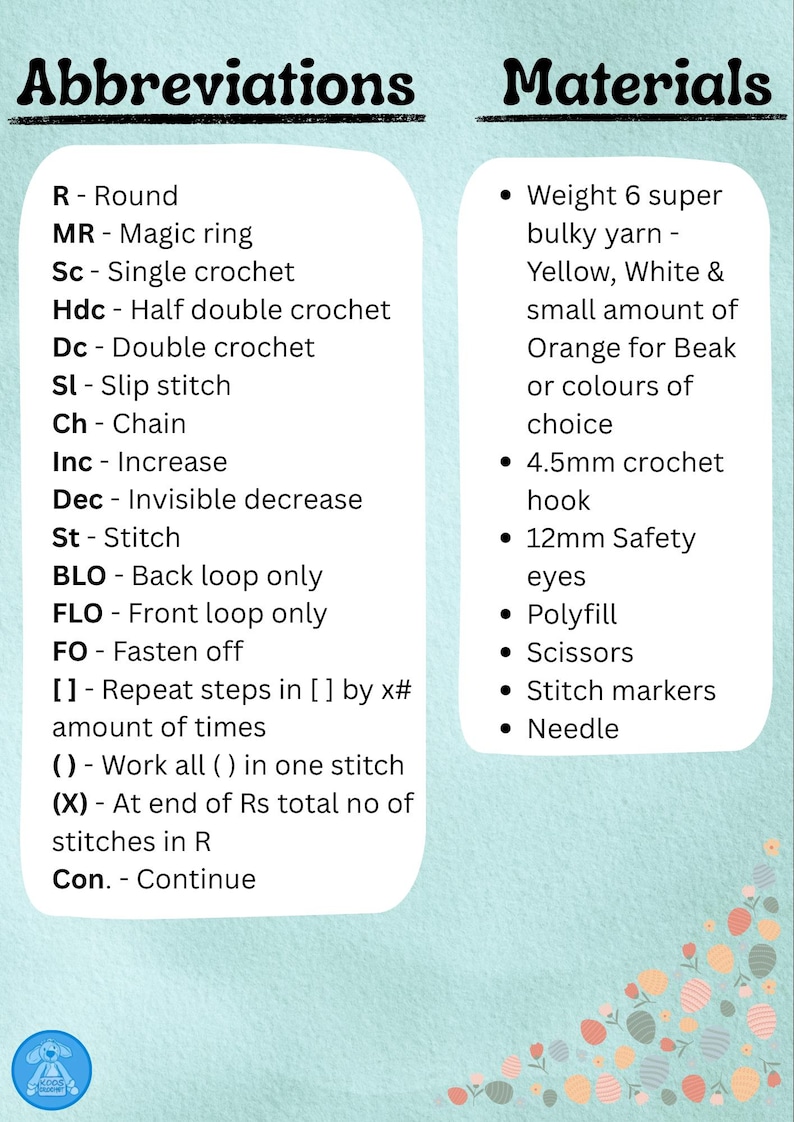 Ricky the Chicky ~ No-sew Crochet Pattern - PDF - Etsy