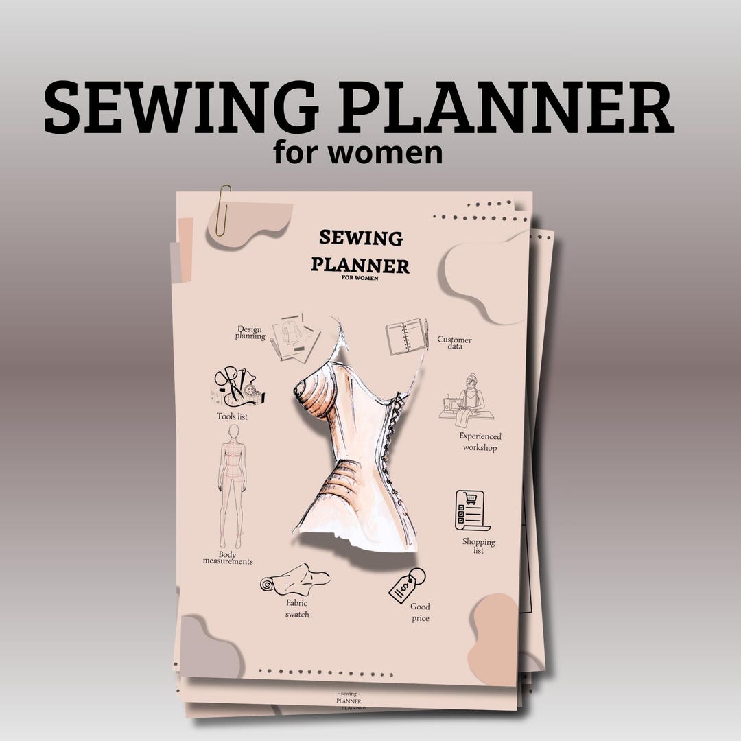 Women’s Digital Sewing Planner | Printable PDF - Etsy