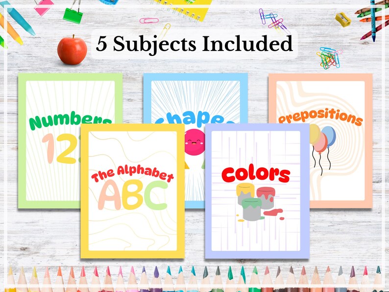 Toddler Learning Printables | ABC, Numbers, Shapes, Colors ...