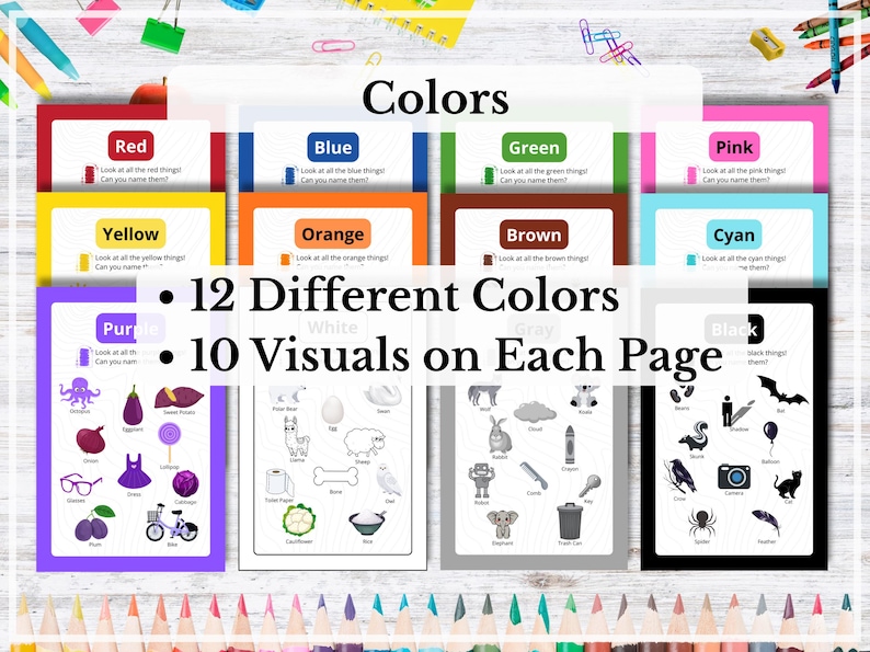 Toddler Learning Printables | ABC, Numbers, Shapes, Colors ...