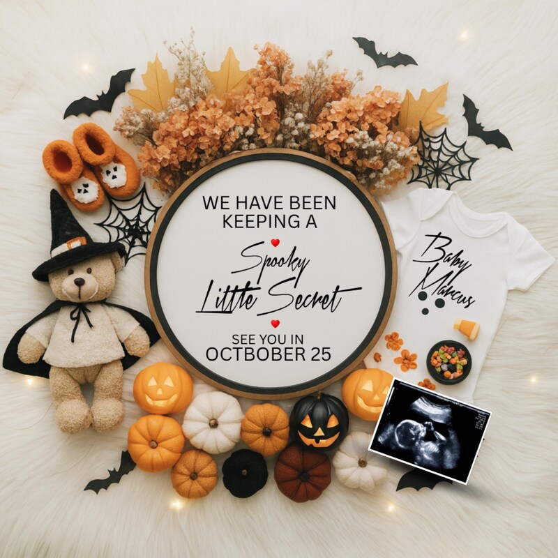 October Baby Announcement - Etsy